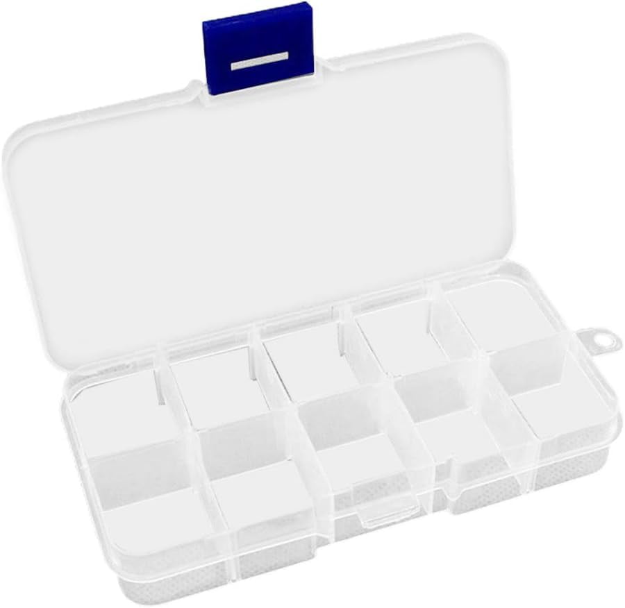 Storage Box, Multi Compartment Clear Storage Box Jewellery Beads ...