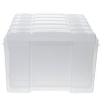 Walmart Greeting Card Storage Container Holder with Dividers, Clear ...