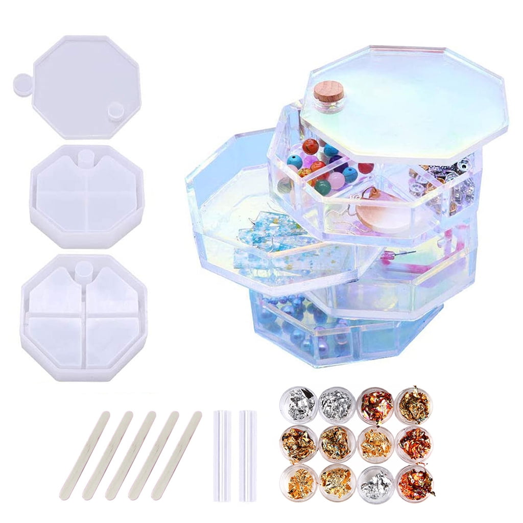 Storage Box Shape Resin-Molds Silicone-Molds for Epoxy Resin Casting ...