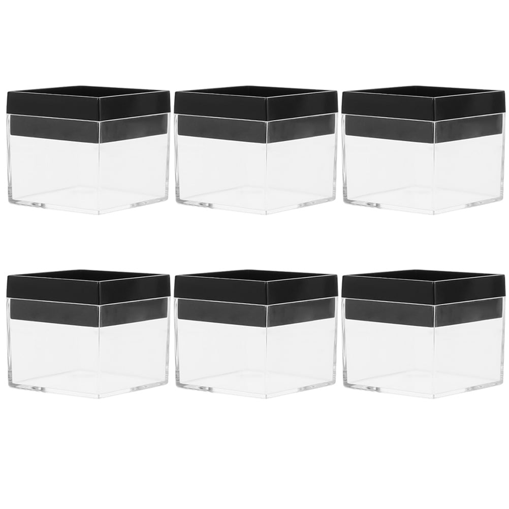 Storage Box Square Display Case Plastic Containers with Lids Clear Toy ...