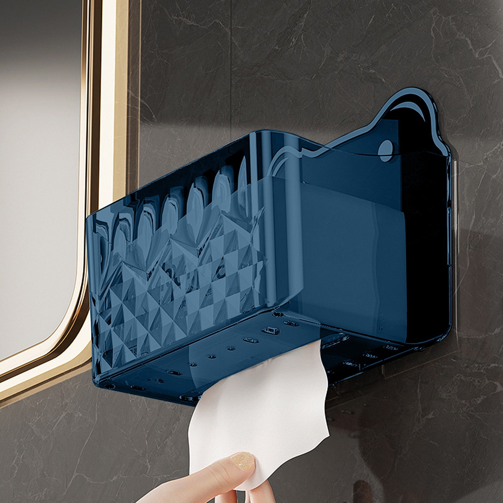 Storage Box Storage Containers No-Drill Bathroom Storage, Adhesive Wet ...