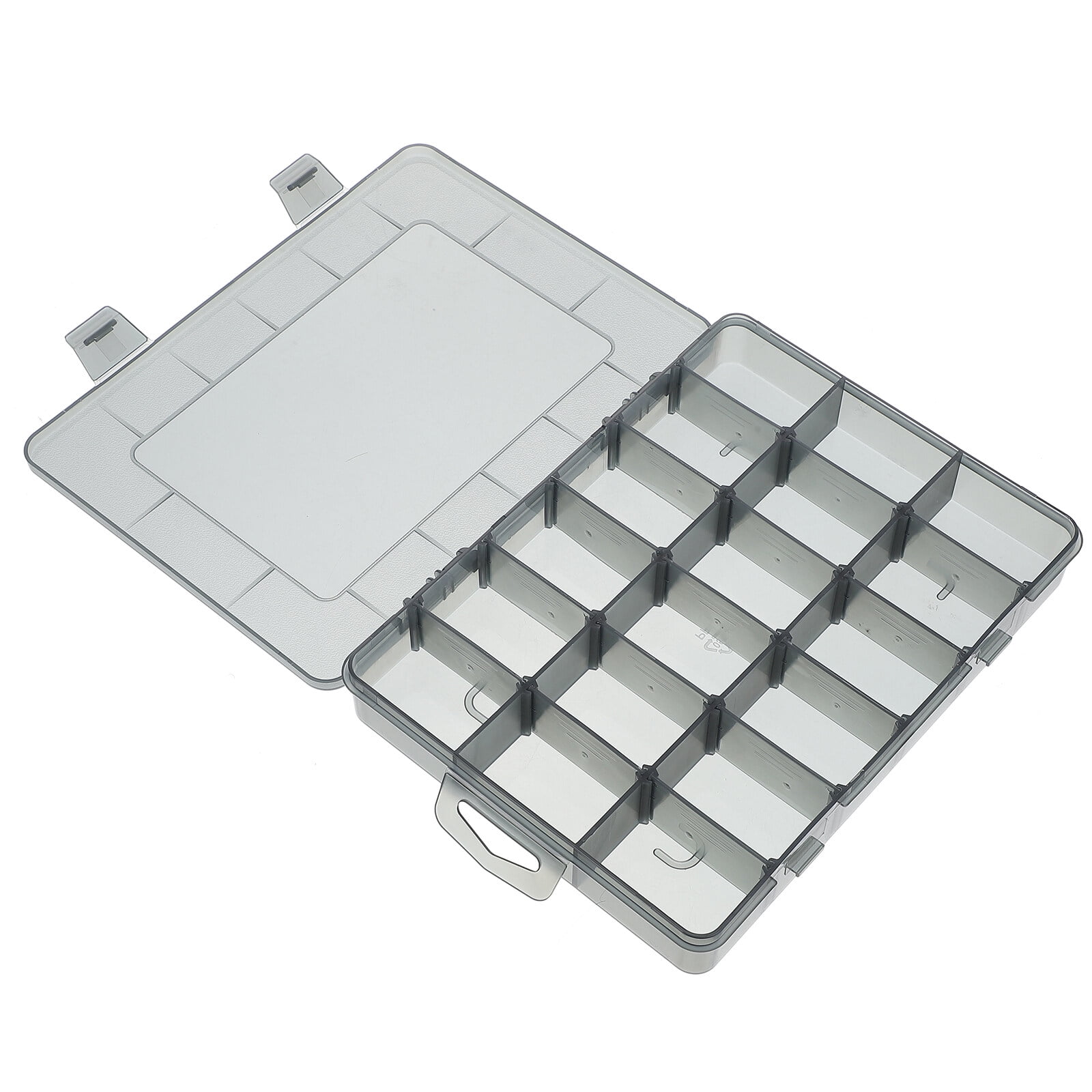 Storage Box Tool Organizer Large Rigid Transport Case Bolts Screws ...