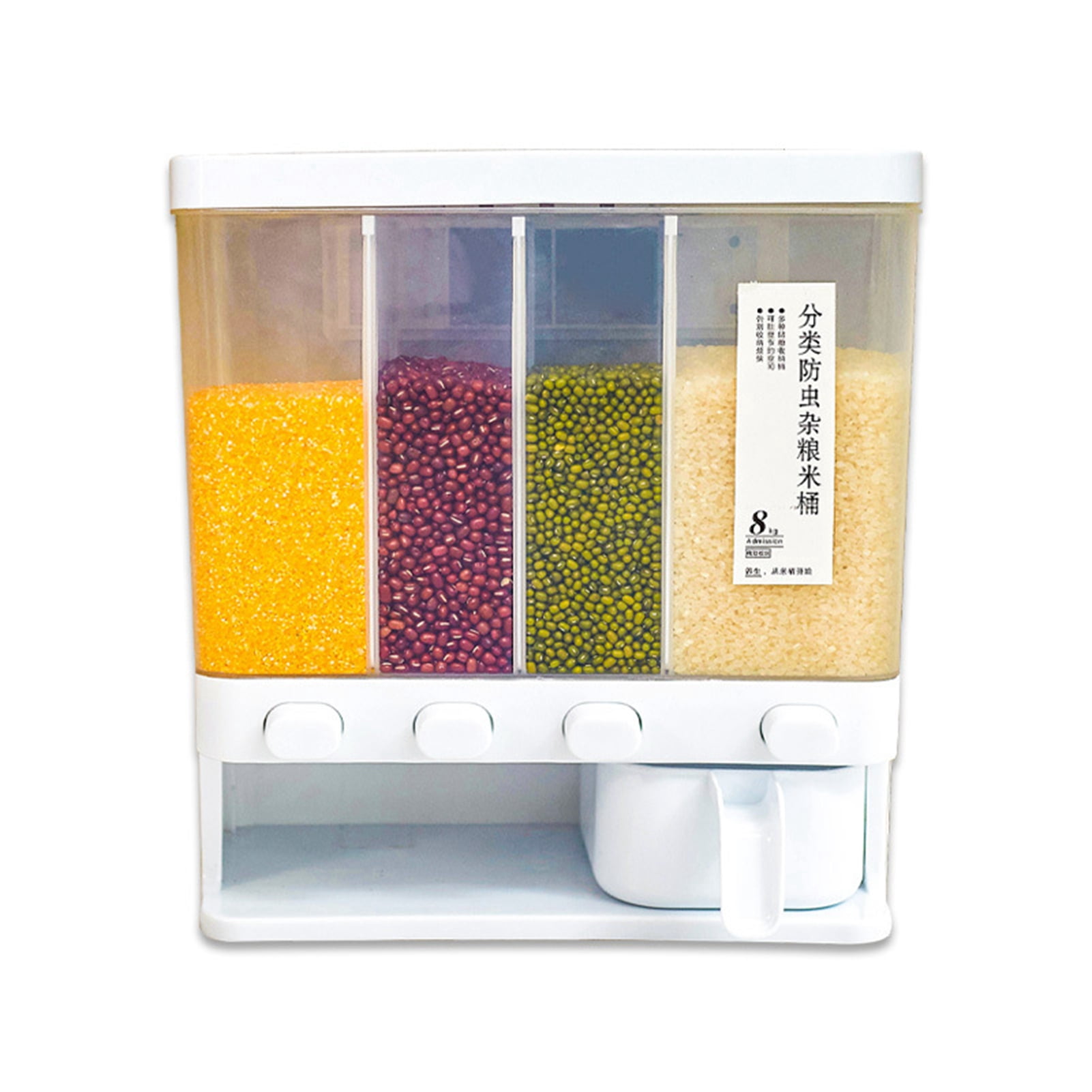 Storage Box Transparent Classification Press Button Removable Cover ...