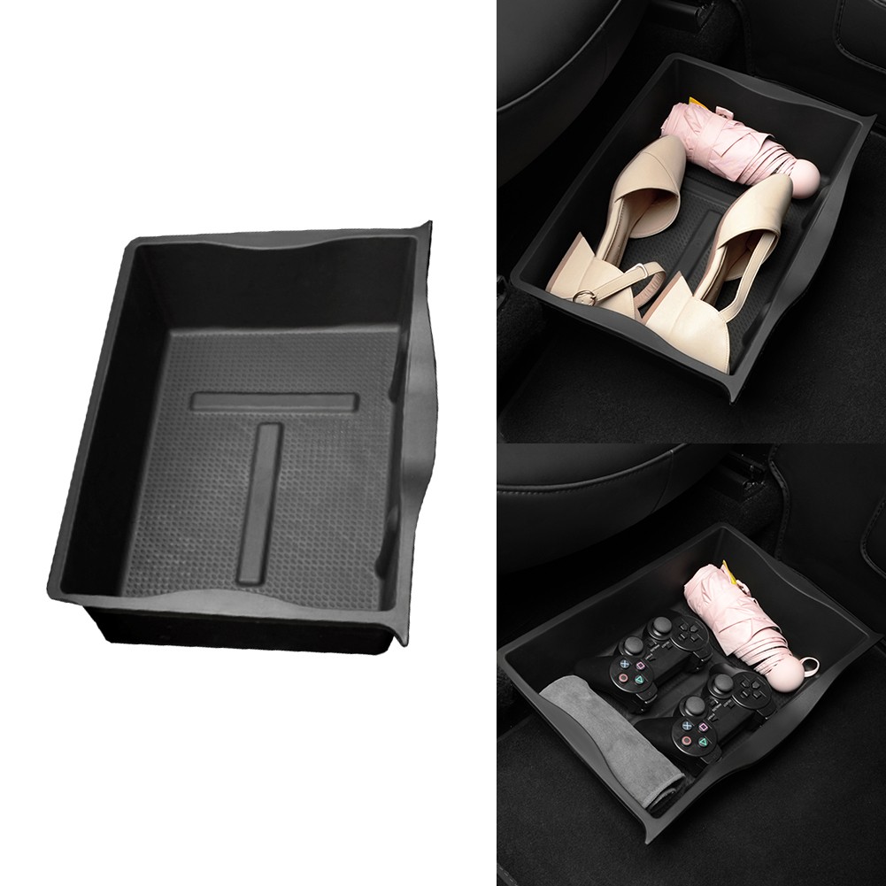 Storage Box Under The Seat Storage Box Car Drawer Storage Box For Tesla ...