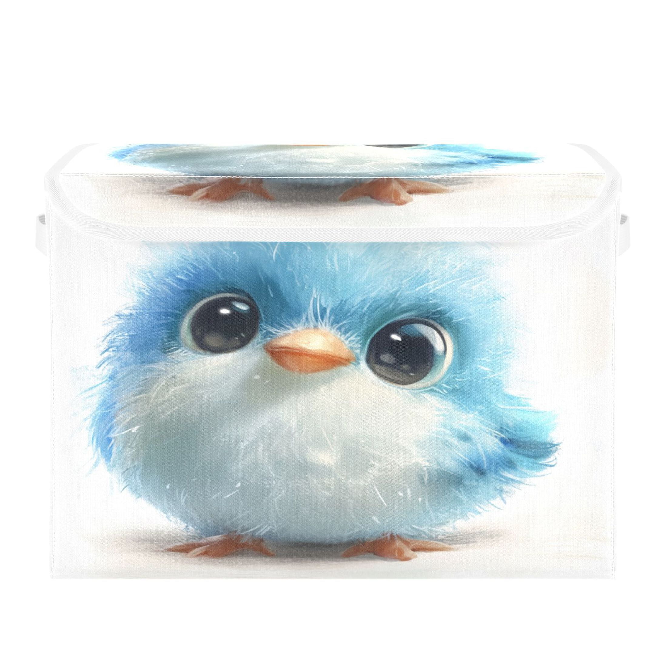 Storage Box With Lid 16.5x12.6x11.8In Foldable Stacked Household ...