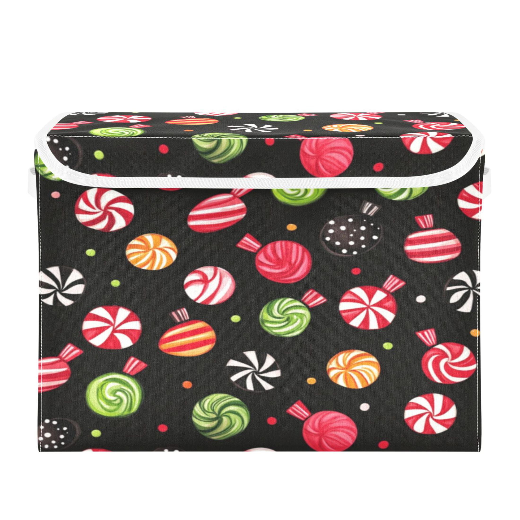 Storage Box With Lid 16.5x12.6x11.8In Foldable Stacked Household ...