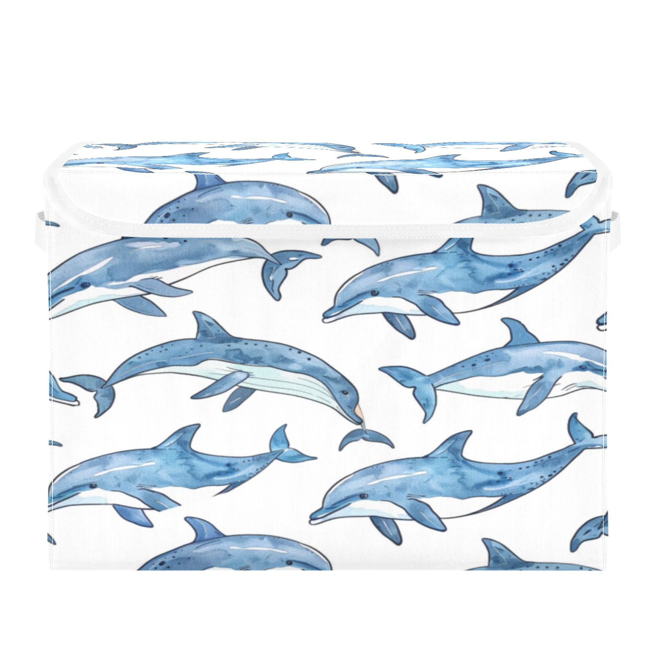 Storage Box With Lid 16.5x12.6x11.8In Foldable Stacked Household ...