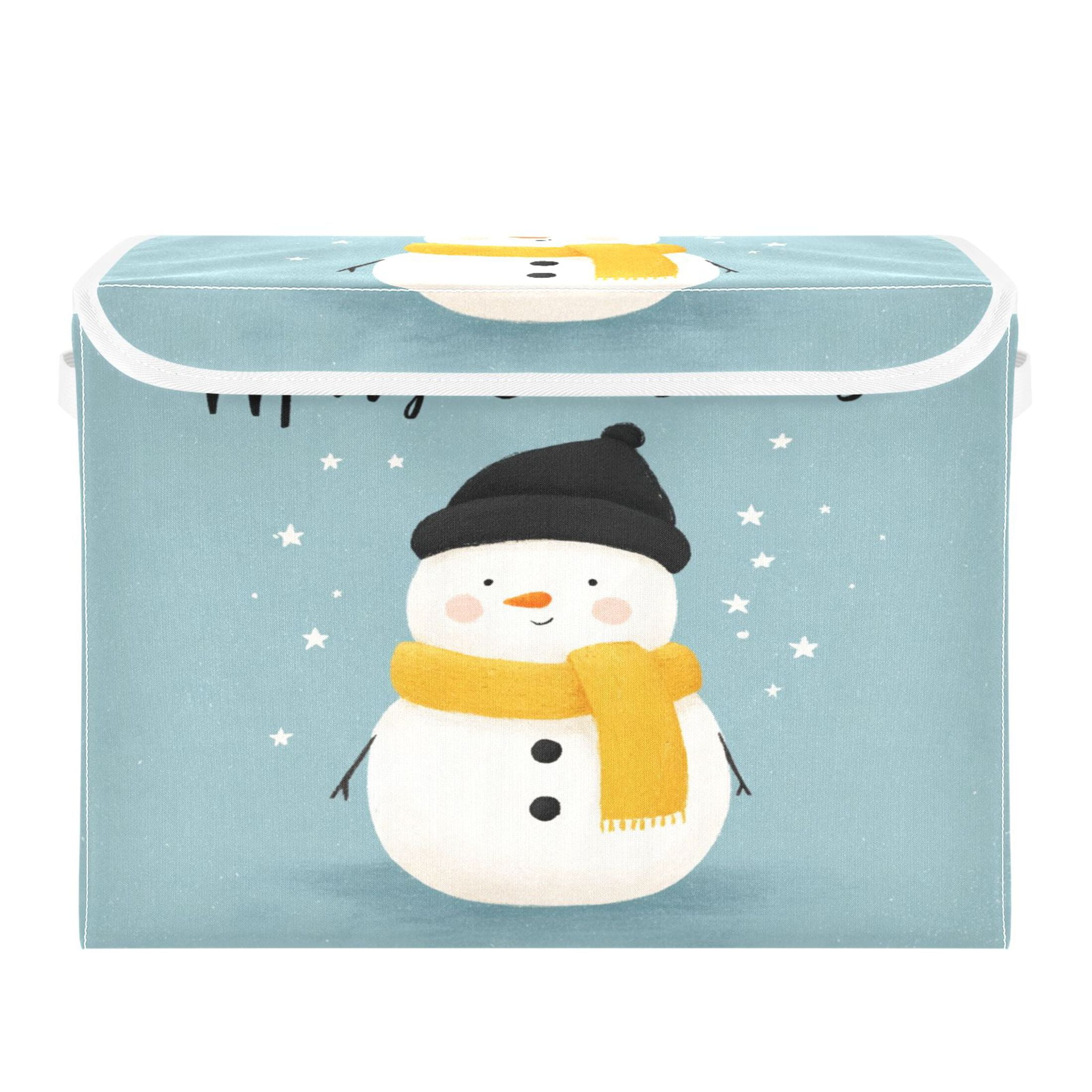 Storage Box With Lid 16.5x12.6x11.8In Foldable Stacked Household ...