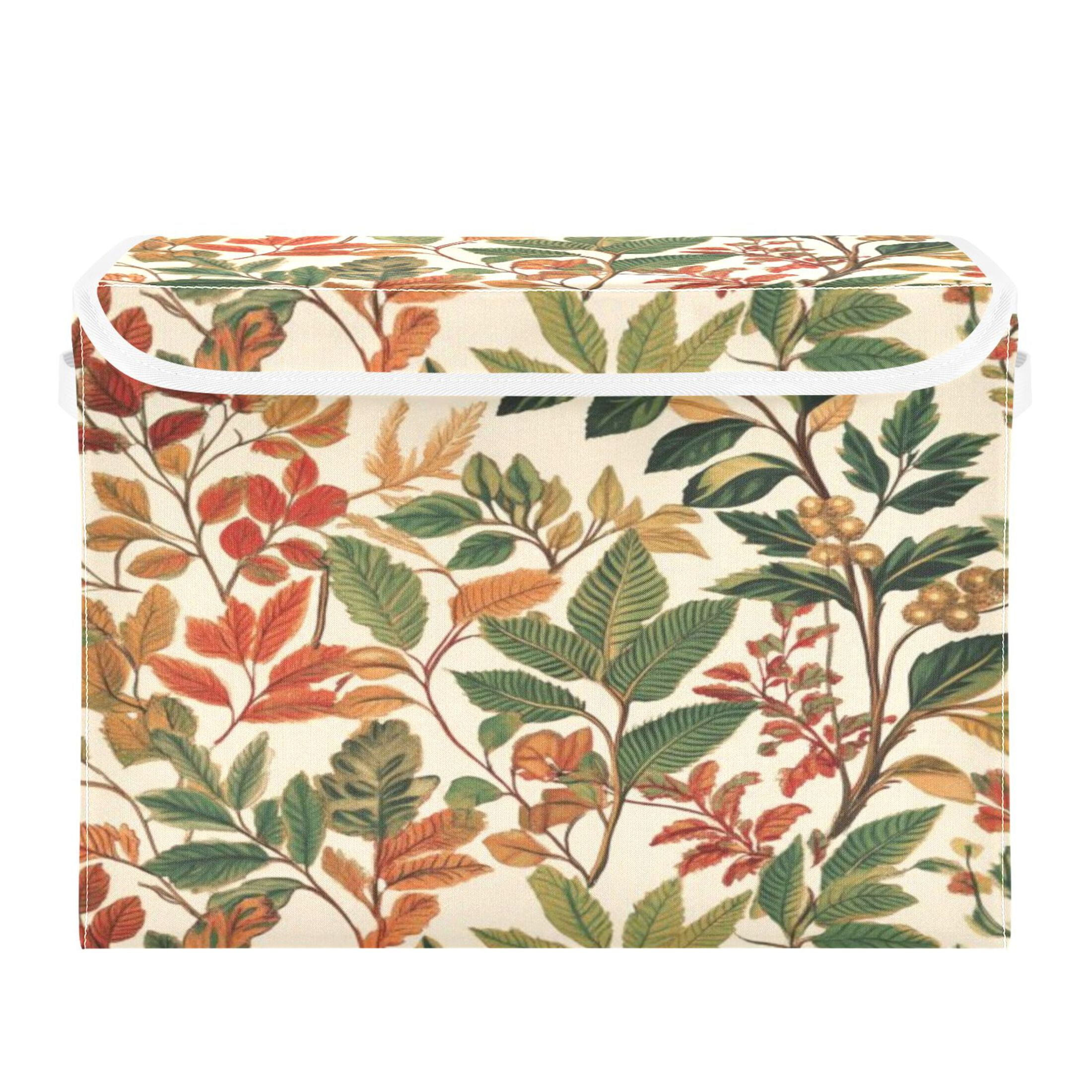 Storage Box With Lid 16.5x12.6x11.8In Foldable Stacked Household ...
