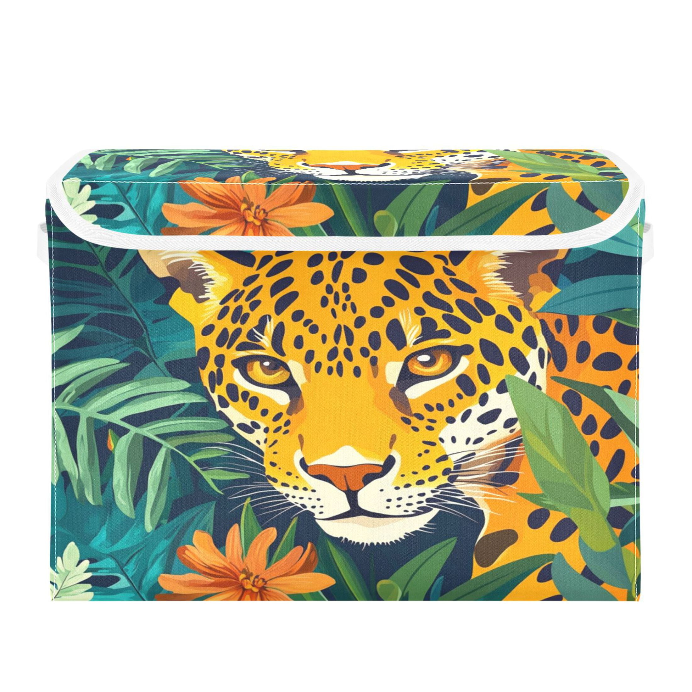 Storage Box With Lid 16.5x12.6x11.8In Foldable Stacked Household ...