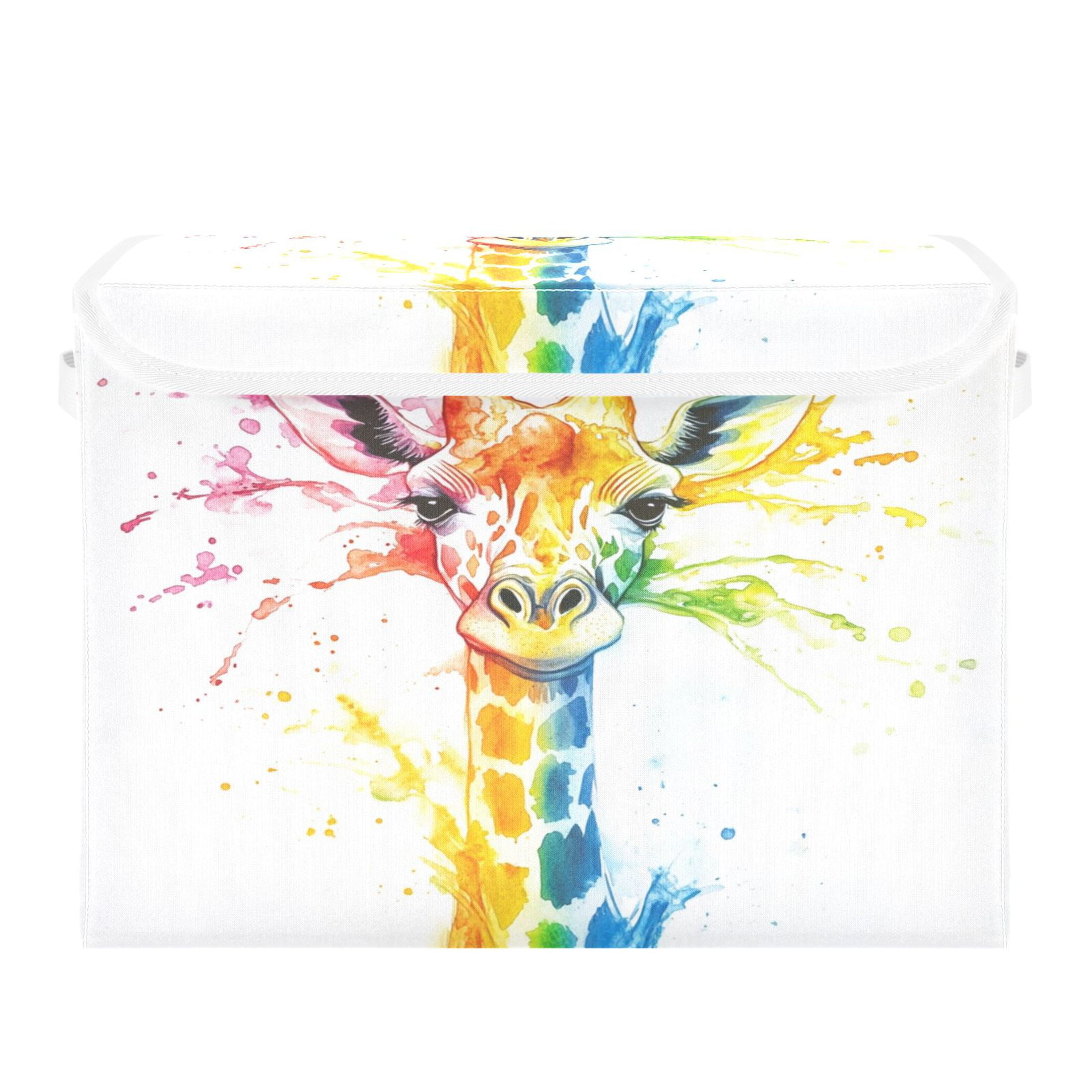 Storage Box With Lid 16.5x12.6x11.8In Foldable Stacked Household ...