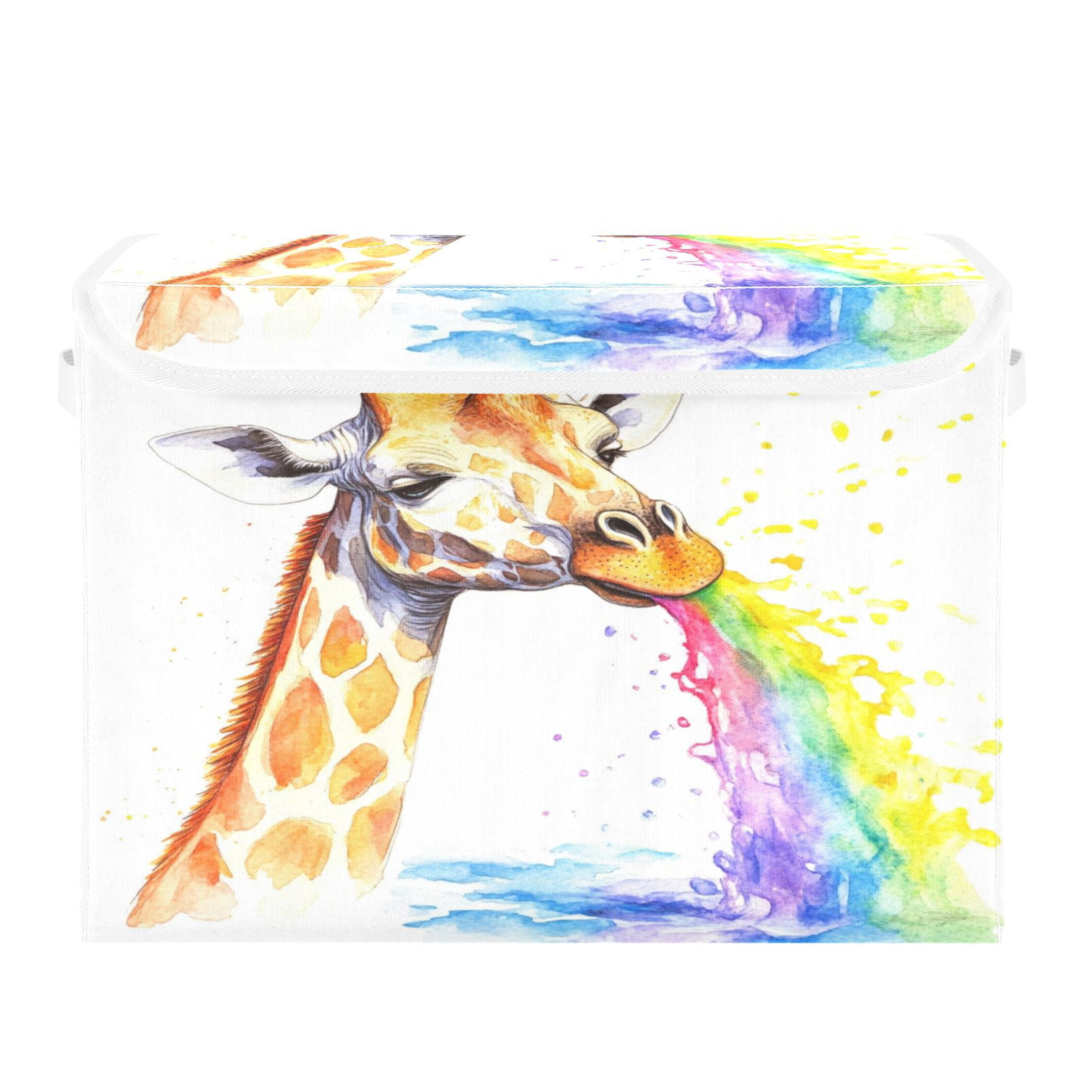 Storage Box With Lid 16.5x12.6x11.8In Foldable Stacked Household ...