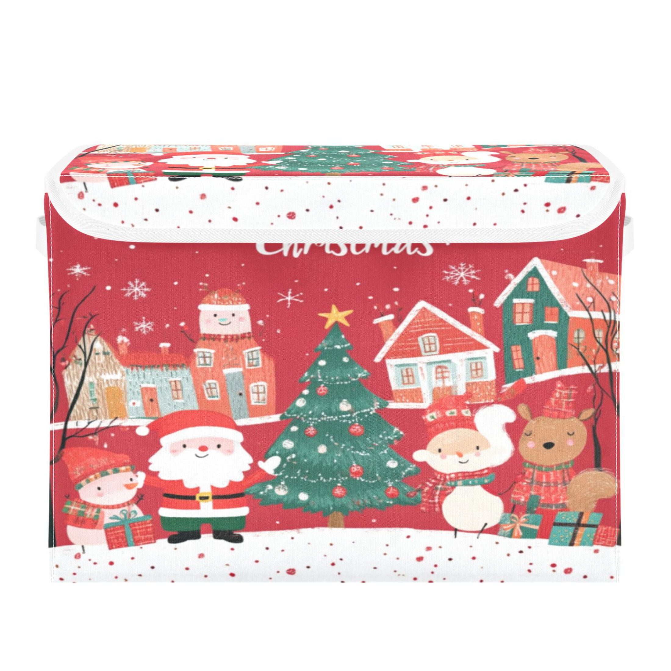 Storage Box With Lid 16.5x12.6x11.8In Foldable Stacked Household ...