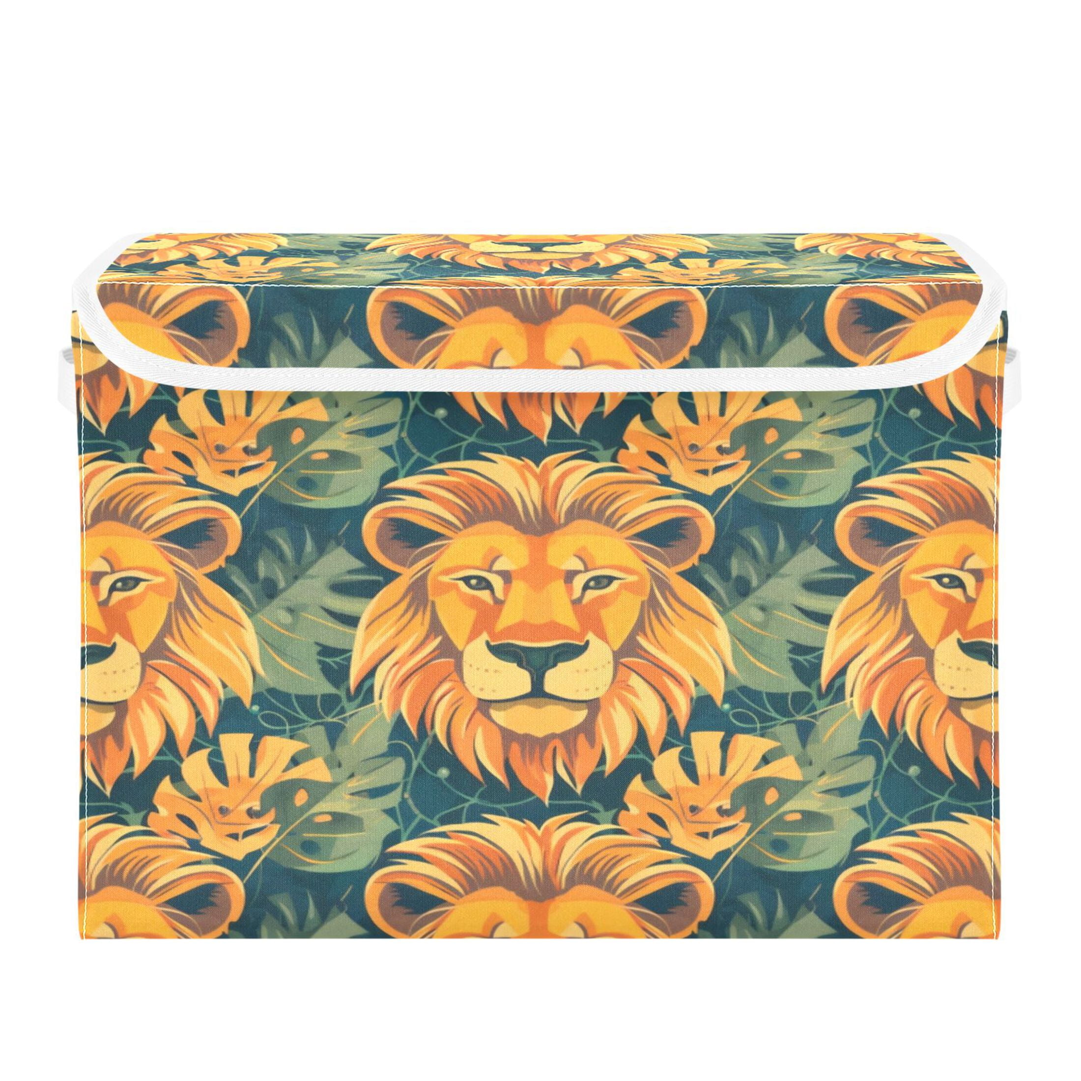 Storage Box With Lid 16.5x12.6x11.8In Foldable Stacked Household ...