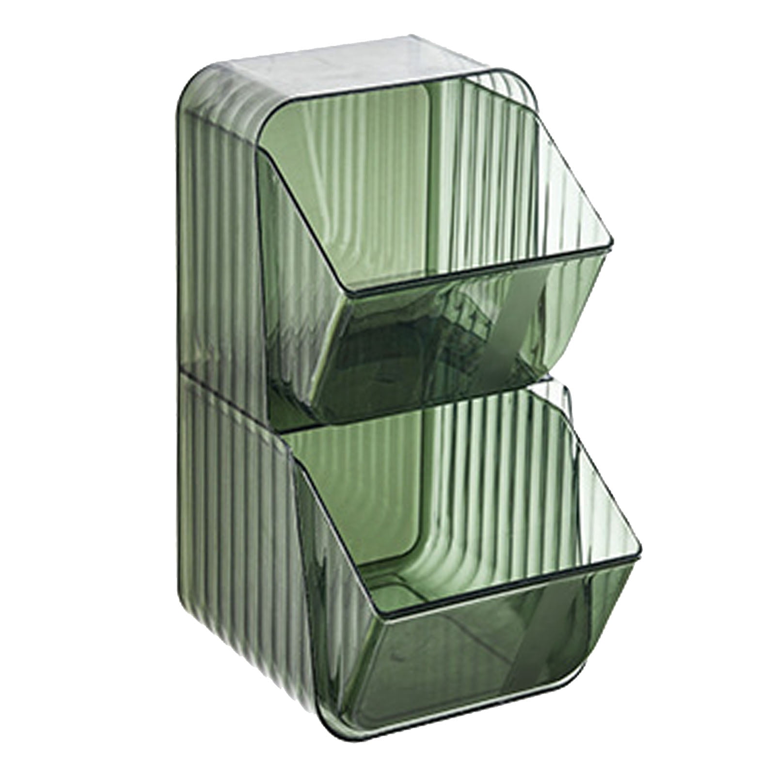 Storage Box with Compartmentalized Layout, Ready to Use Clear Plastic ...