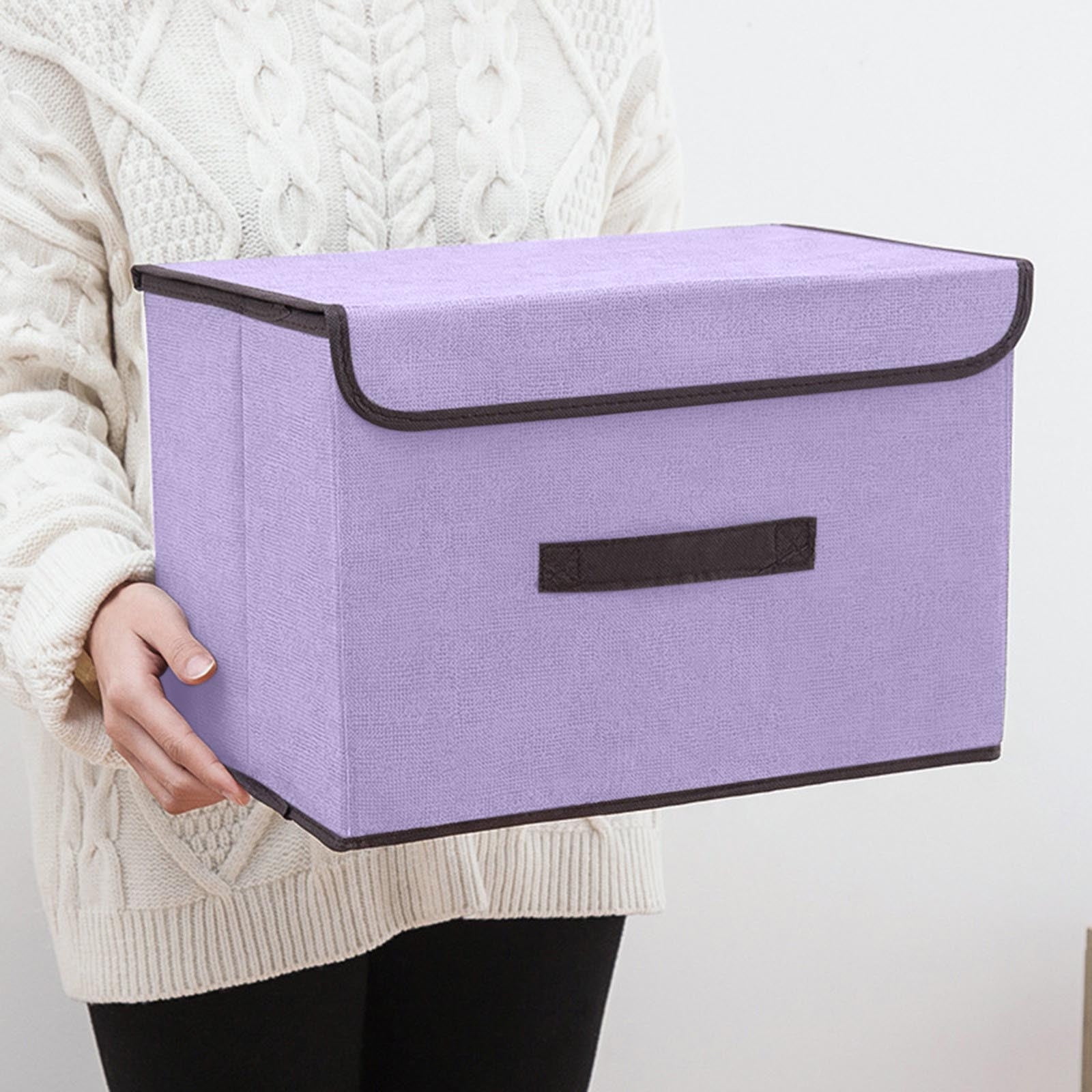 Storage Box with Lid Fabric, Folding Boxes, Fabric Boxes, Easy Storage ...