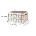 Storage Box with Lid for Office Supplies, Collapsible Plastic Organizer ...