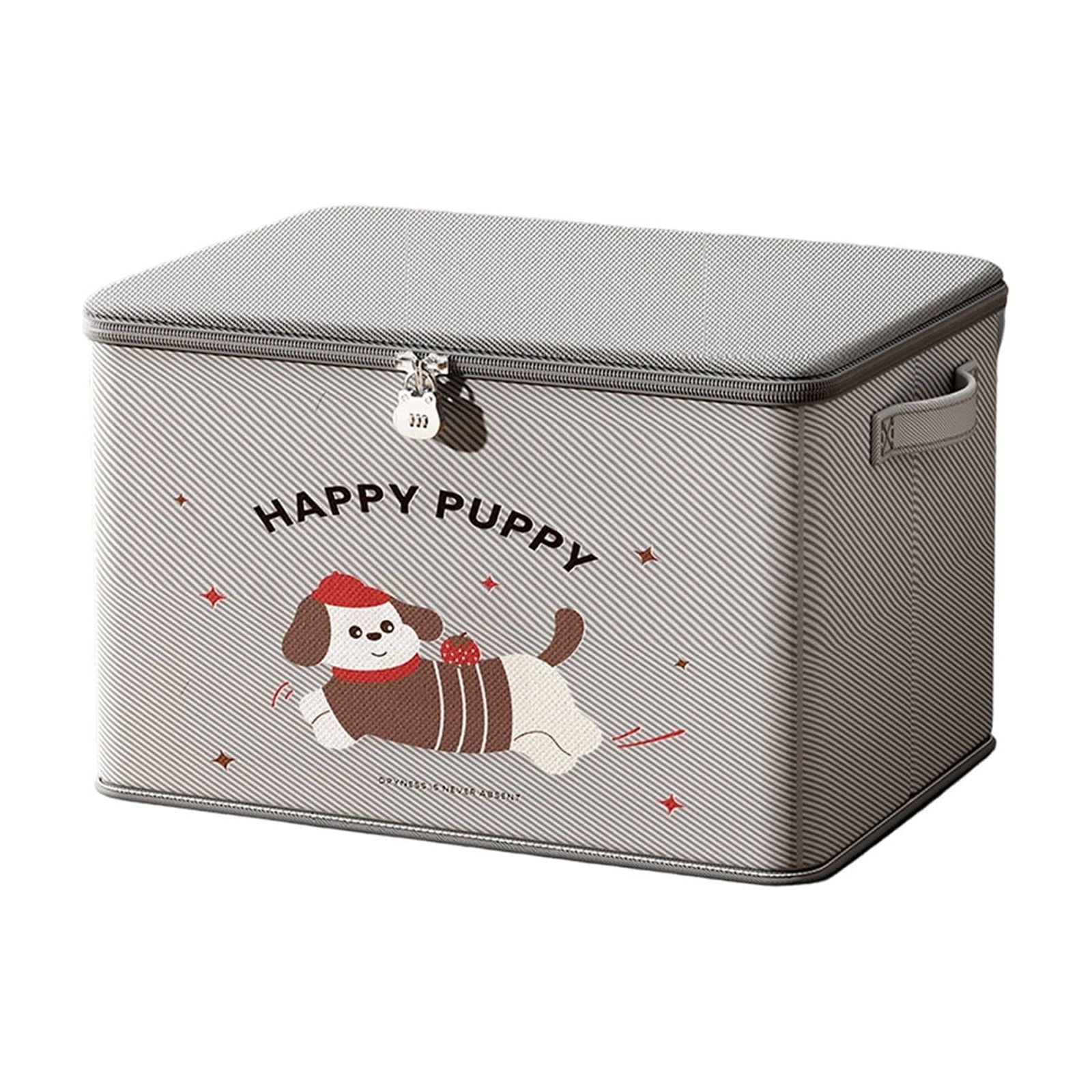 Storage Box with Lock Lockable Private Storage Bag With Zipper Lid Dog ...