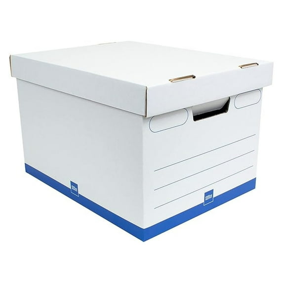 Storage Boxes with Lids (12 Pack) - Quick Set Up, 60% Recycled ...