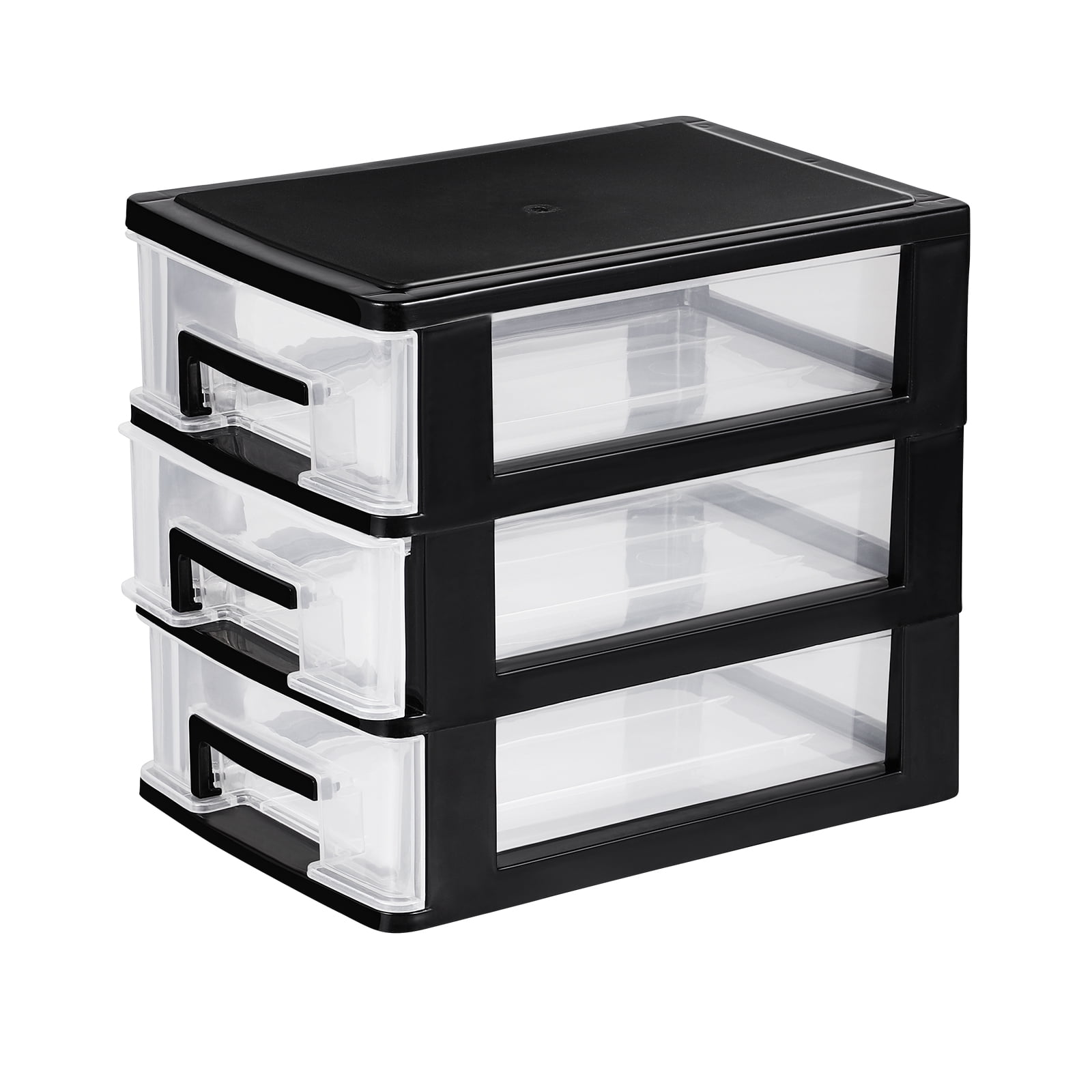 Storage Boxes with Lids Crate Office Desk Organizer Smooth-to-open ...