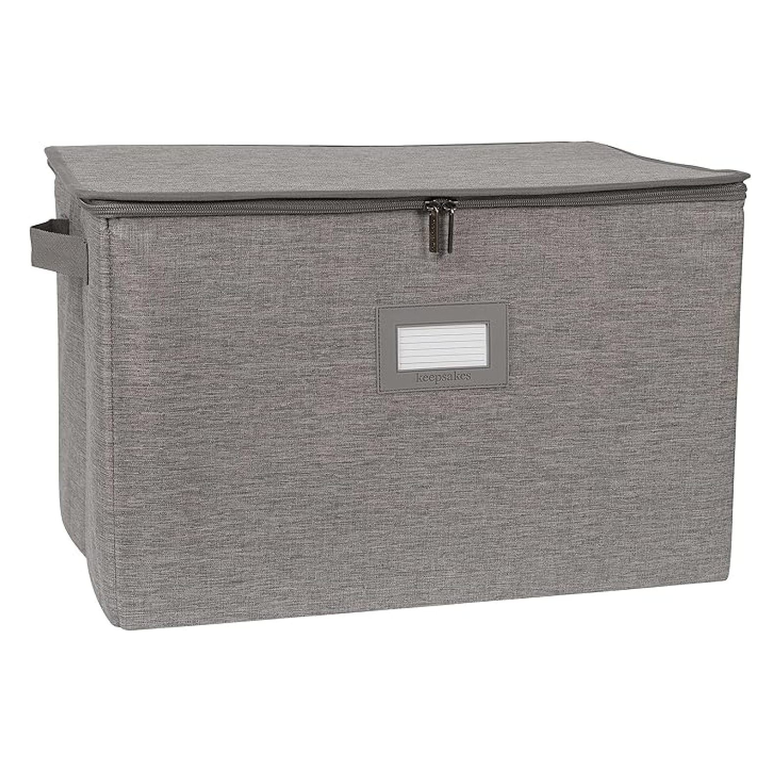 Storage Boxes with Lids - Zip-Top Organizer Containers - Heavy Duty ...