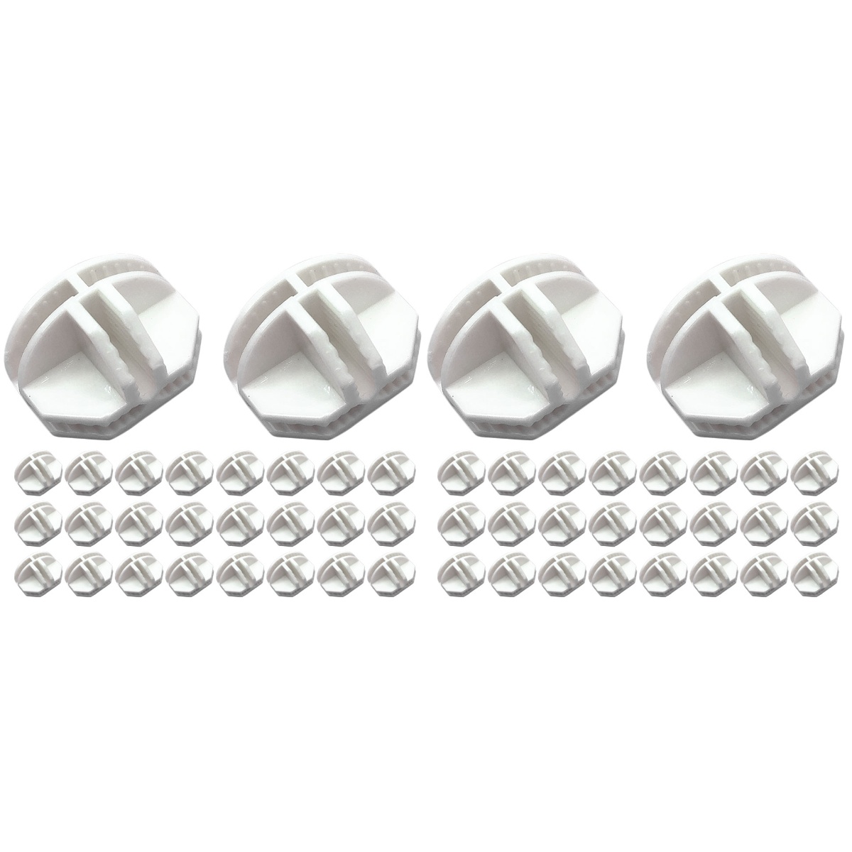 Storage Buckle Wardrobe Semicircle Wire Cube Clips Organizer Connectors ...