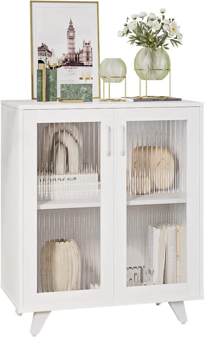 Storage Cabinet Buffet Sideboard Server Table with Doors and Shelf ...