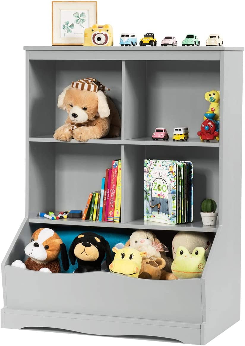 Storage Cabinet, Cubby Toy Organizer, 3 Shelf 4 Cube Units, Storage ...