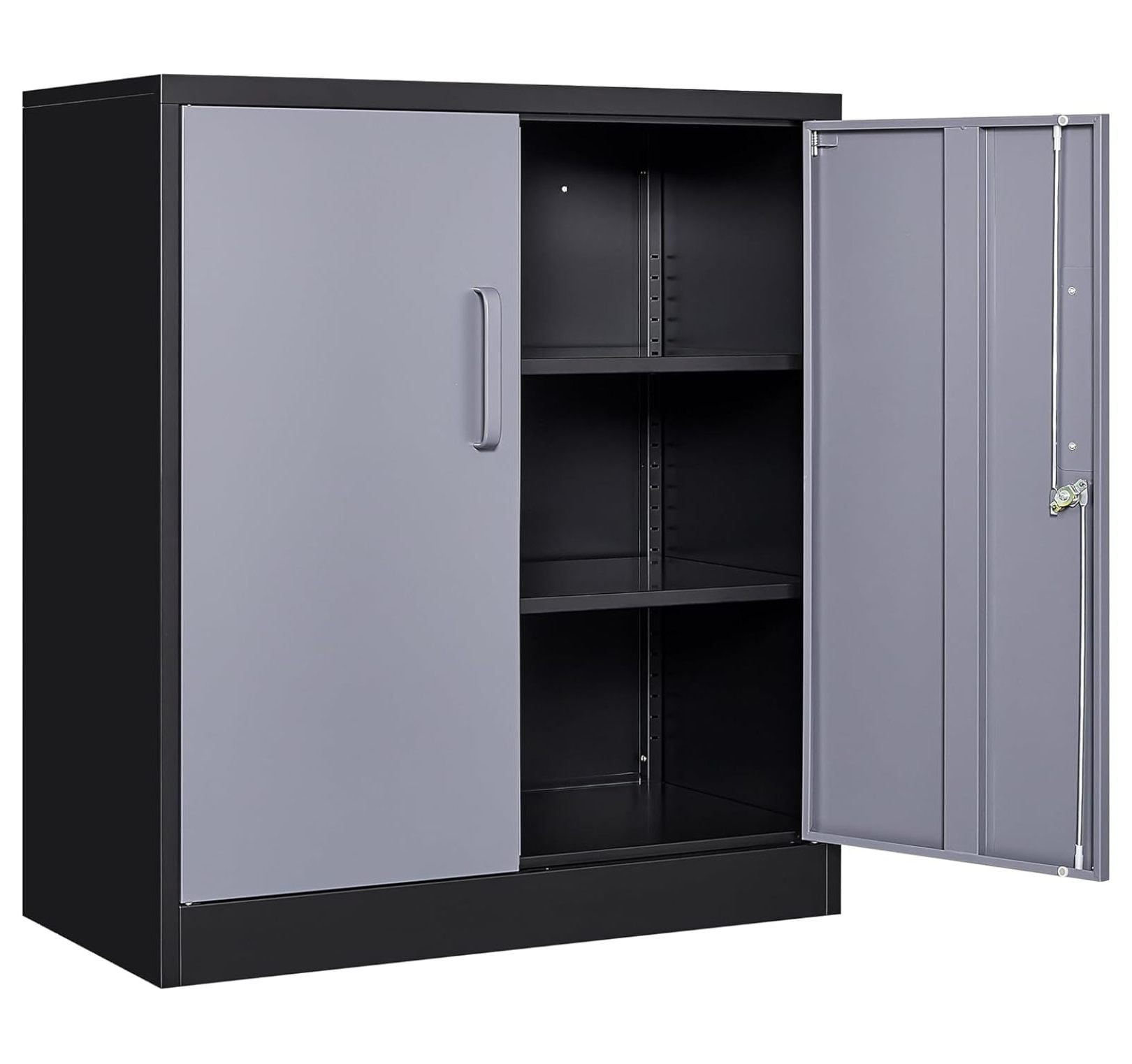 Storage Cabinet with Doors and Shelves,Metal Storage Cabinet with ...
