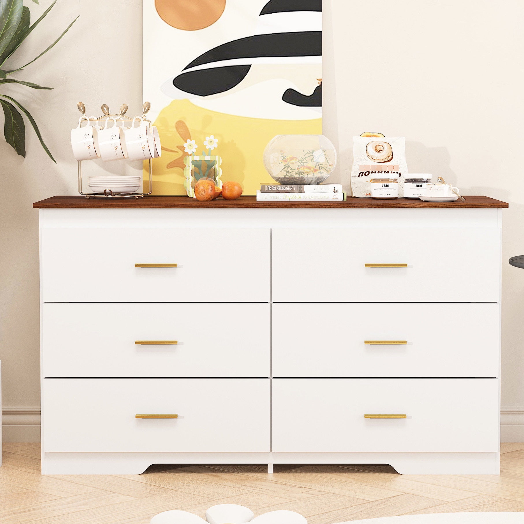 Storage Cabinet | For Living and Kitchen | Log - grain Surface Design ...