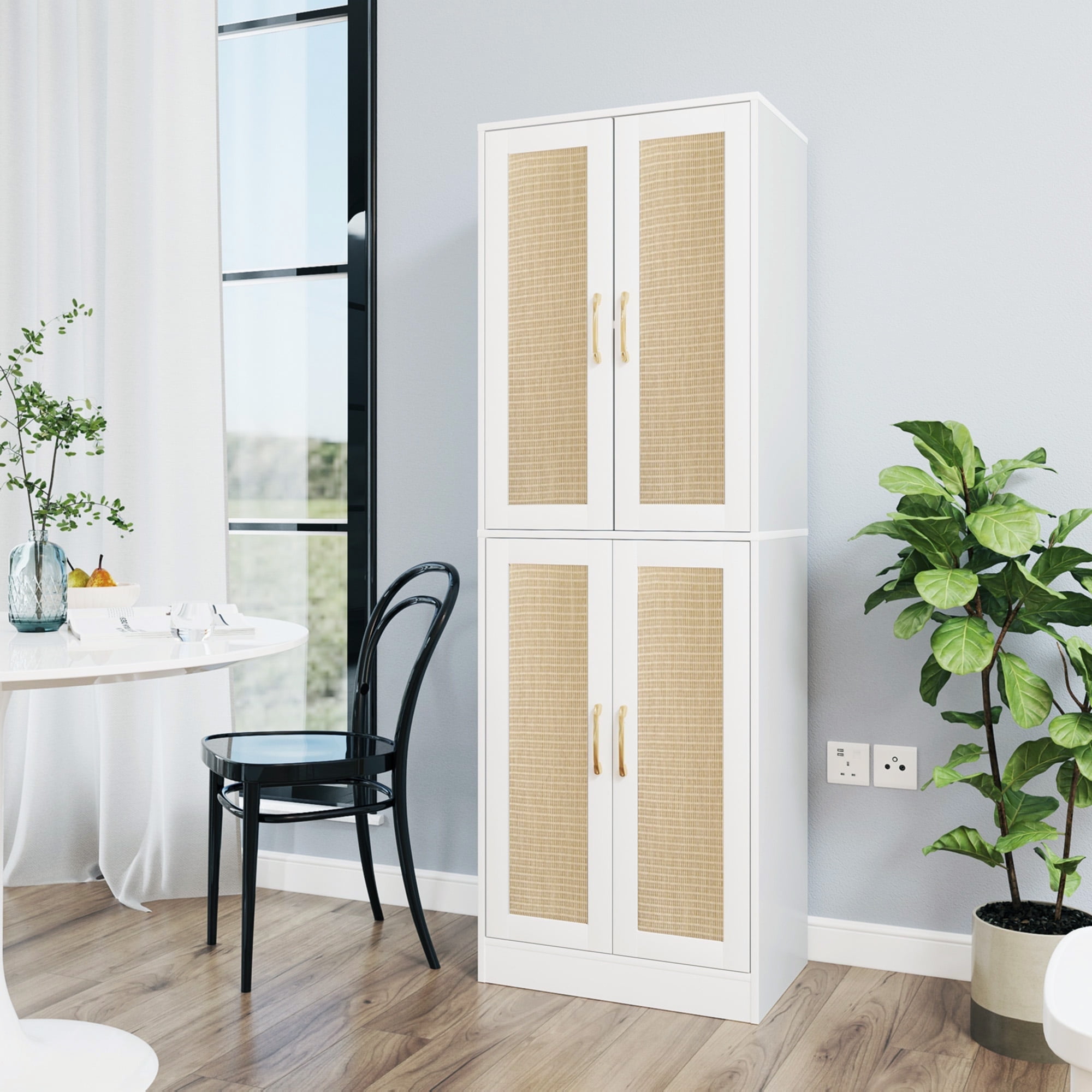 BOCVKENN Storage Cabinet - Kitchen Pantry Cabinet, Tall Pantry Storage ...