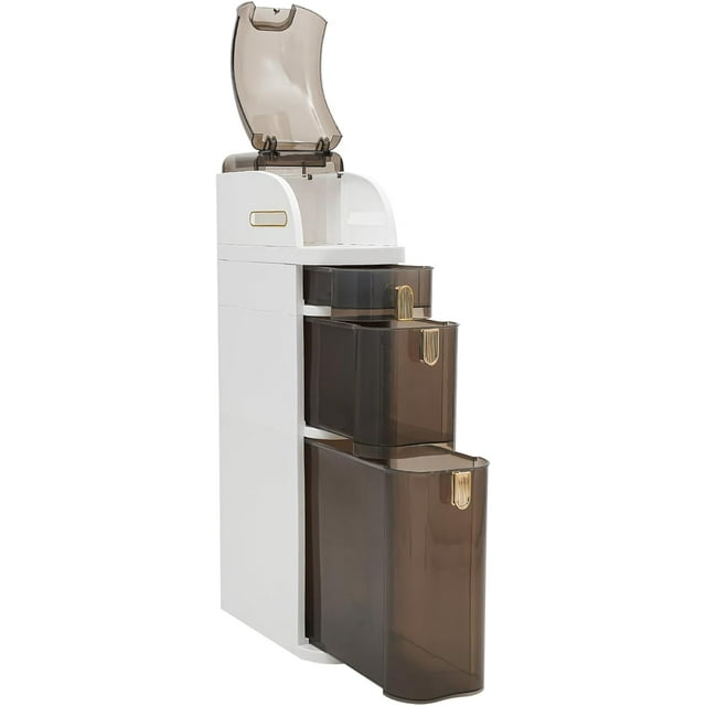 Storage Cabinet, Narrow Slim Storage Containers Floor Storage Organizer ...