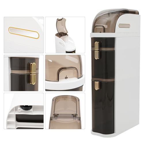 Storage Cabinet, Narrow Slim Storage Containers Floor Storage Organizer ...