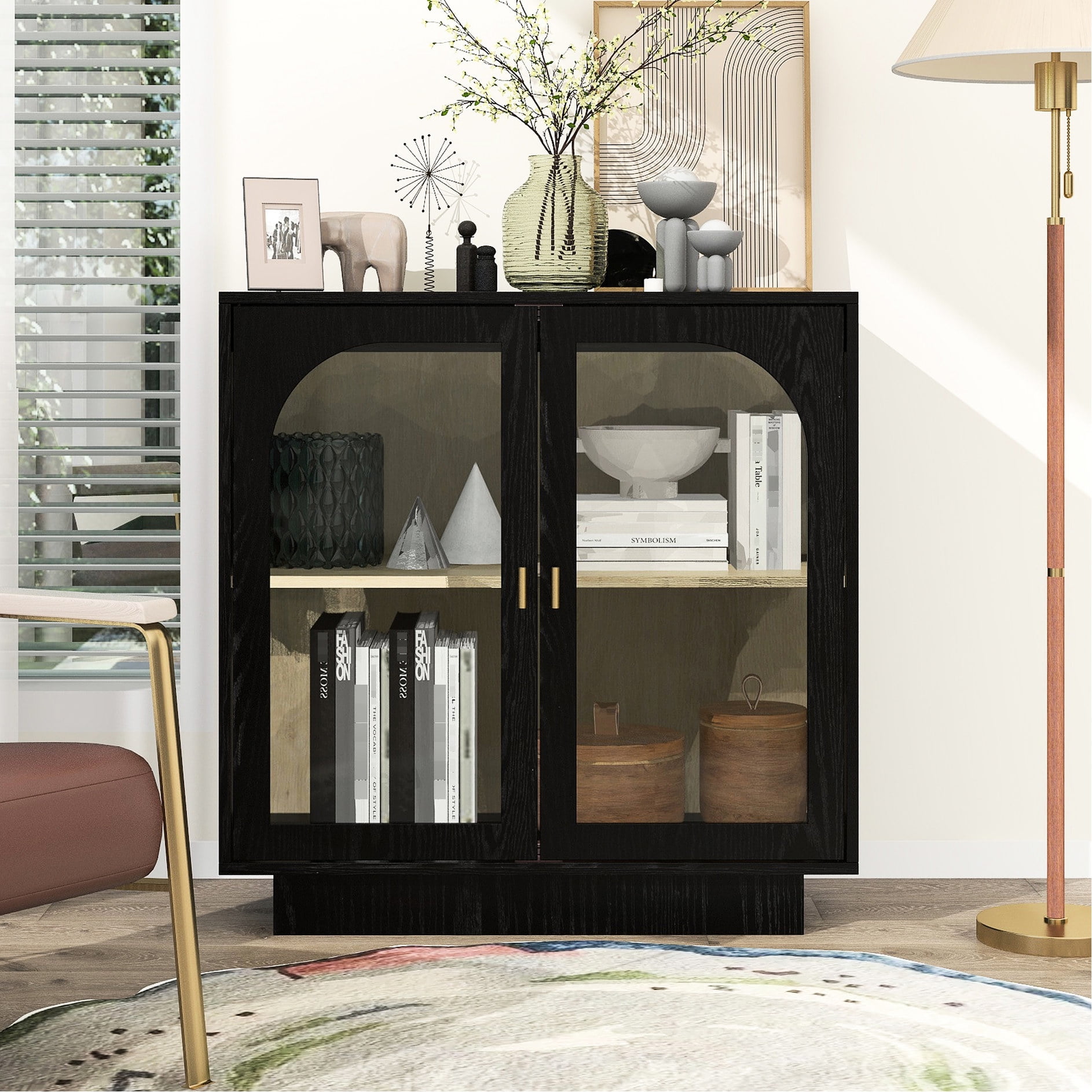 Storage Cabinet | Perfect for Study & Dining Rooms, Adjustable Storage ...