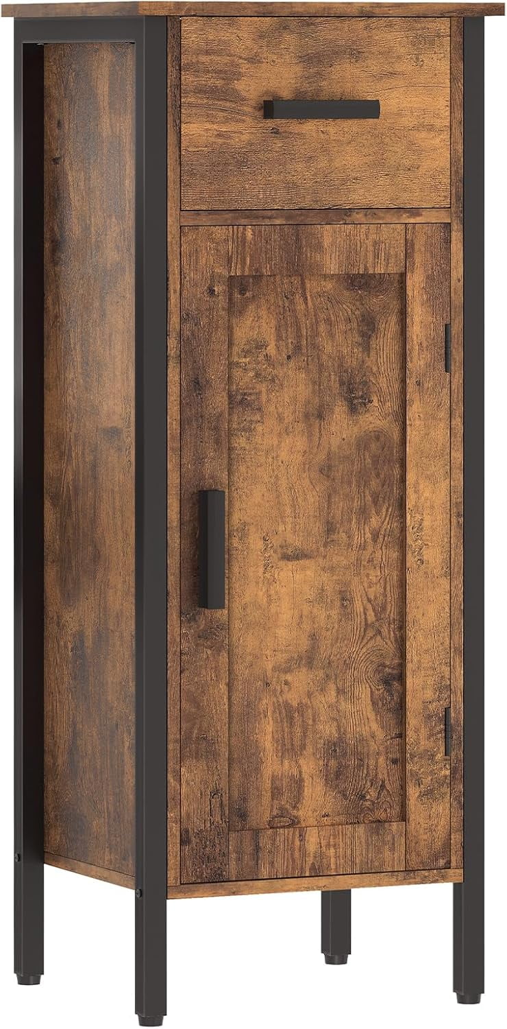 Storage Cabinet, Small Cabinets with Adjustable Shelf, Narrow Cabinet ...