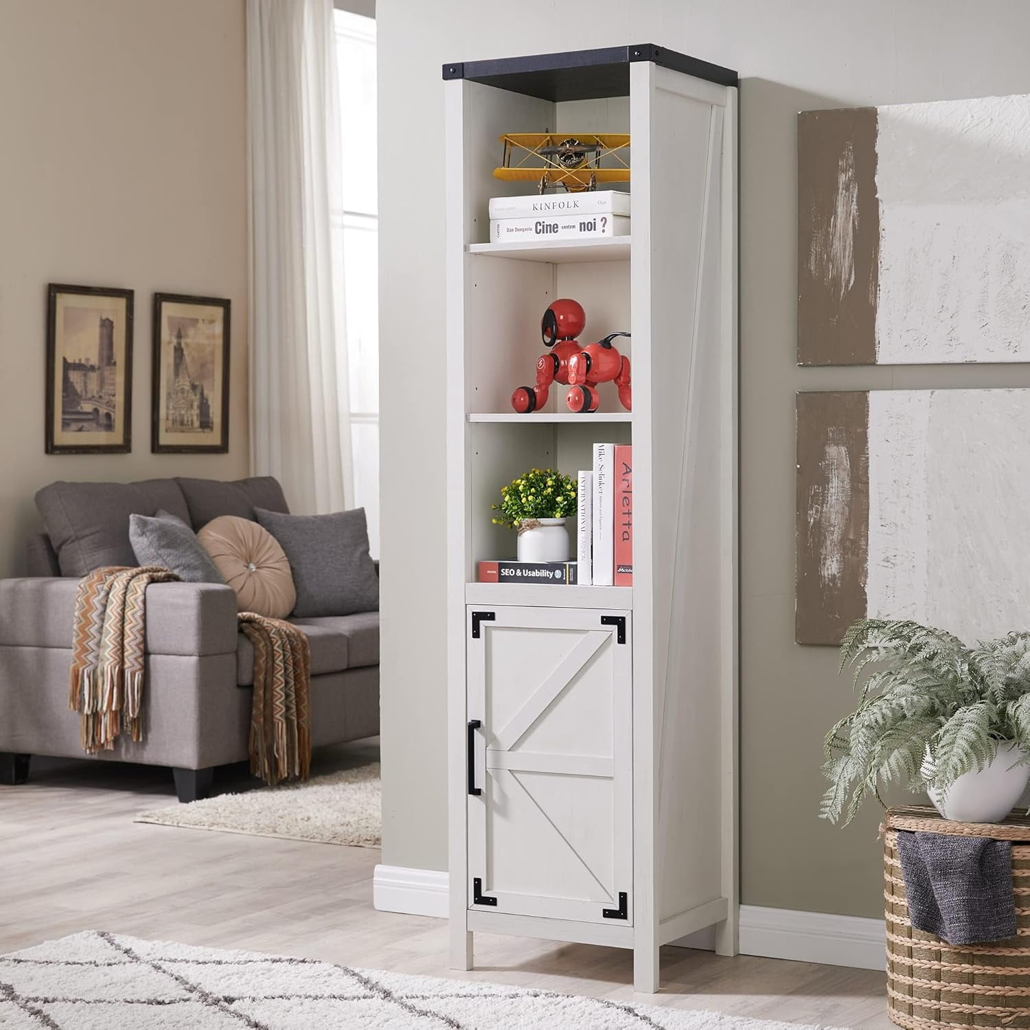 Storage Cabinet with Doors and Shelves-Multi-Purpose Craft Storage ...