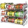 Storage Can Rack Organizer, Stackable Can Organizer Holds Upto 36 Cans ...