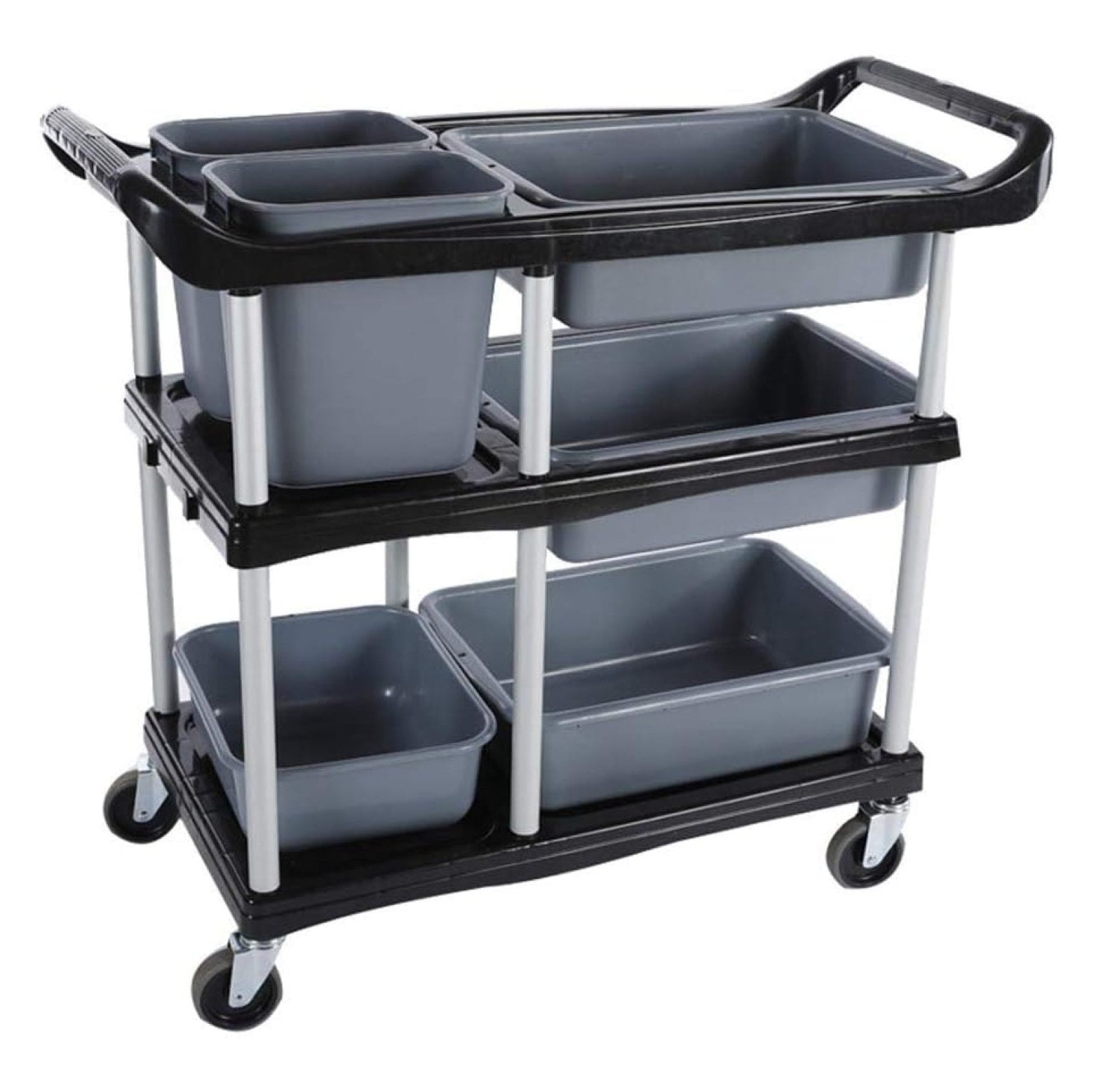 Storage Cart 3 Tier Heavy Duty Grade Utility Cart,Carts with Wheels ...