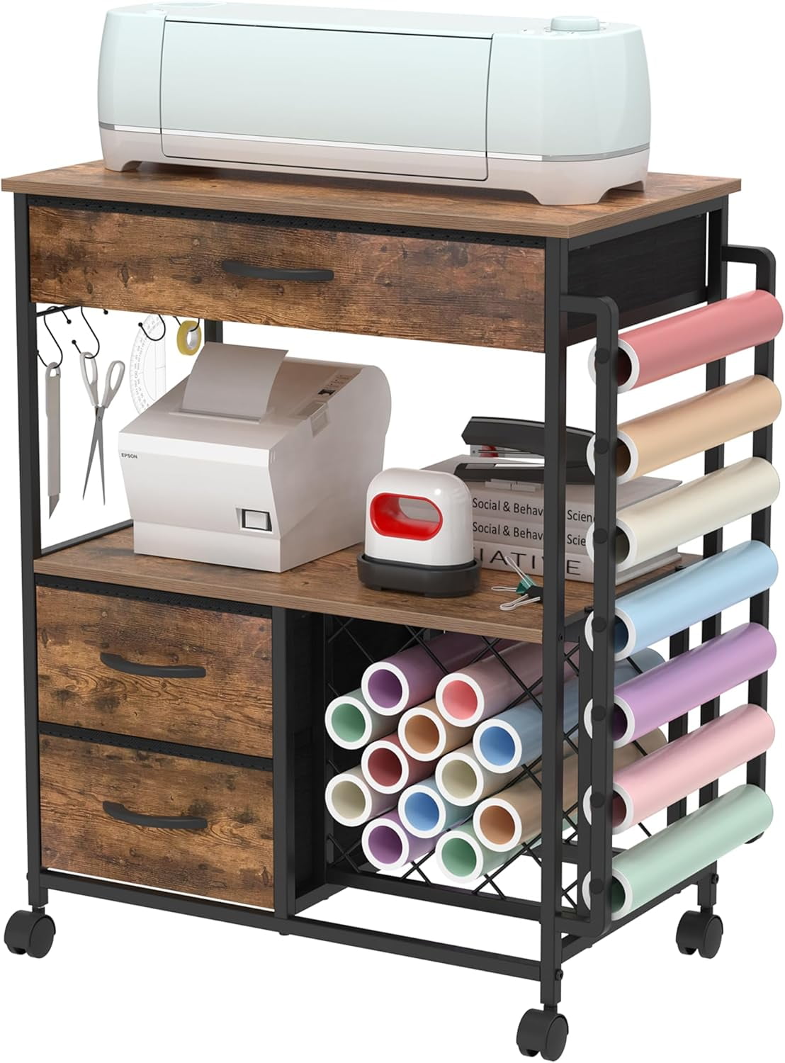 Storage Cart Compatible with Cricut Machines Stand Cutting Machine ...