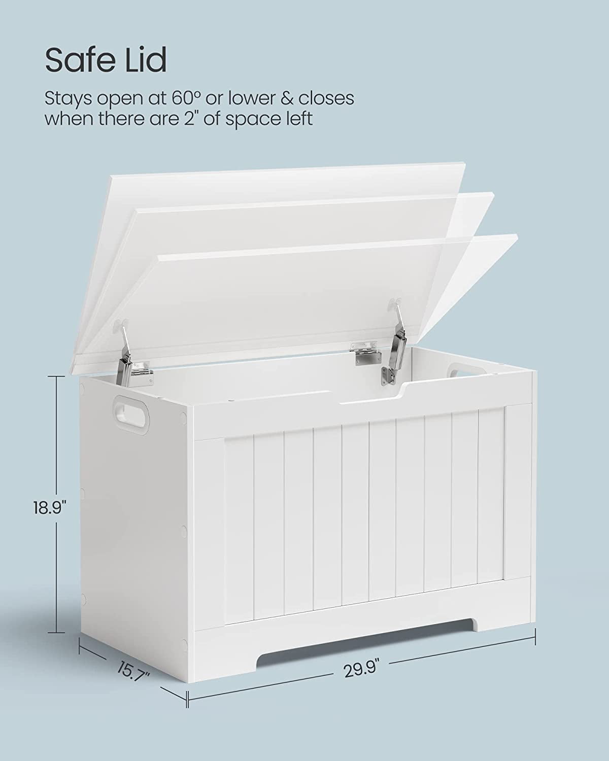 Storage Chest, 29.9 Inches Width Storage Bench, Entryway Bench with 2 ...