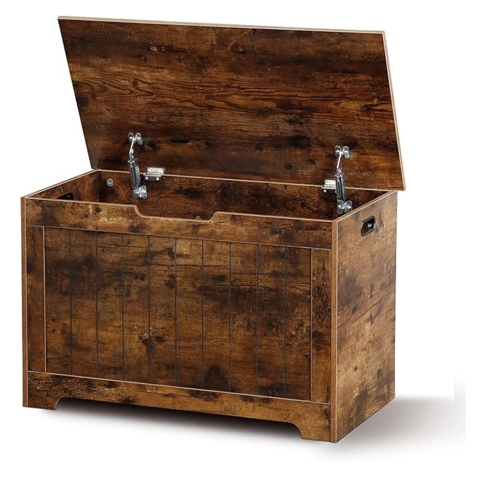 Storage Chest, 30 inches Chest Box Organizer with 2 Safety Hinges ...