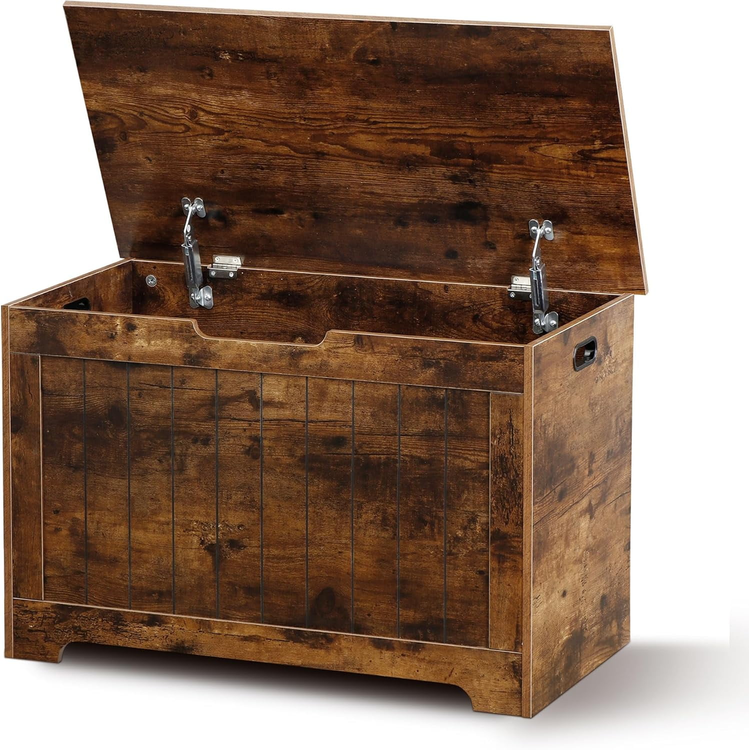 Storage Chest, 30 inches Toy Chest Box Organizer with 2 Safety Hinges ...