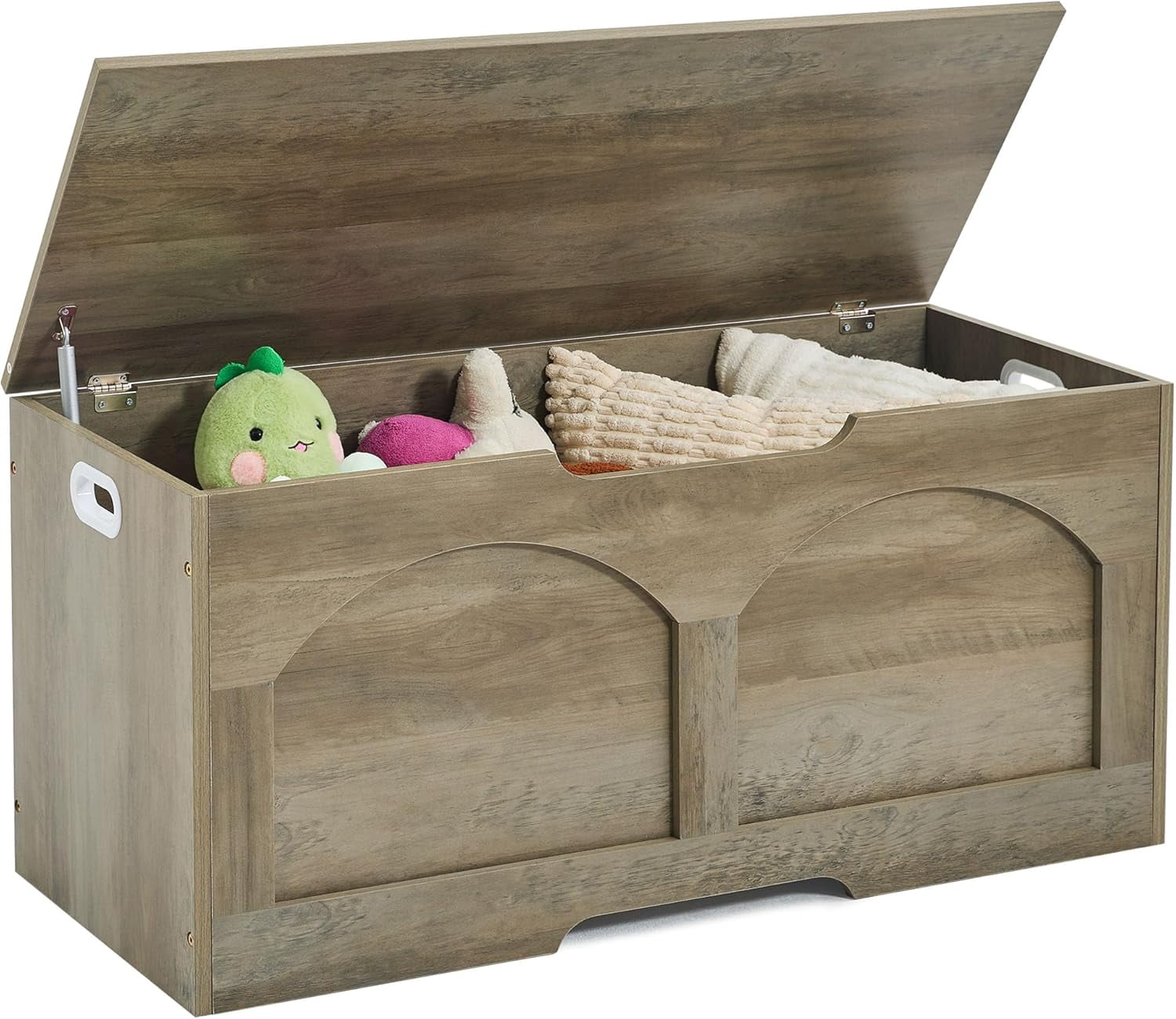 Storage Chest, 31.5" Retro Wooden Storage Bench, Entryway Storage Trunk ...