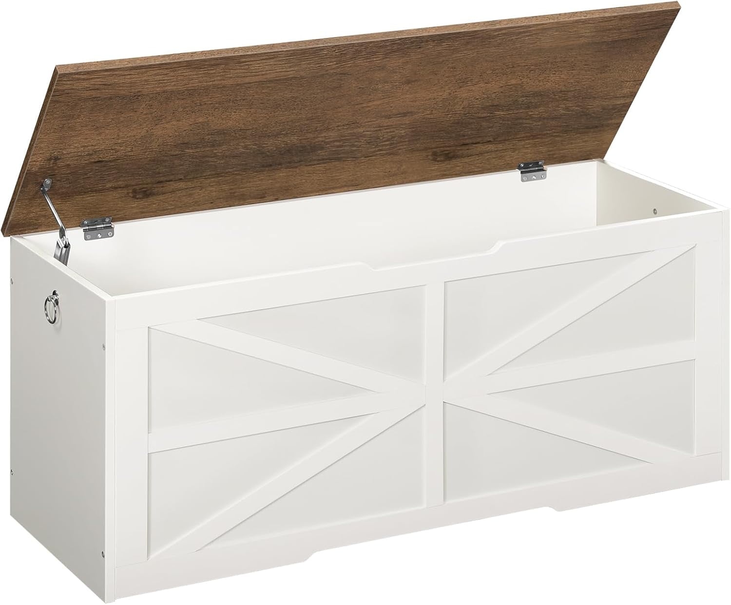 Storage Chest, 43.3" Wooden Storage Trunk, Modern Storage Bench with ...