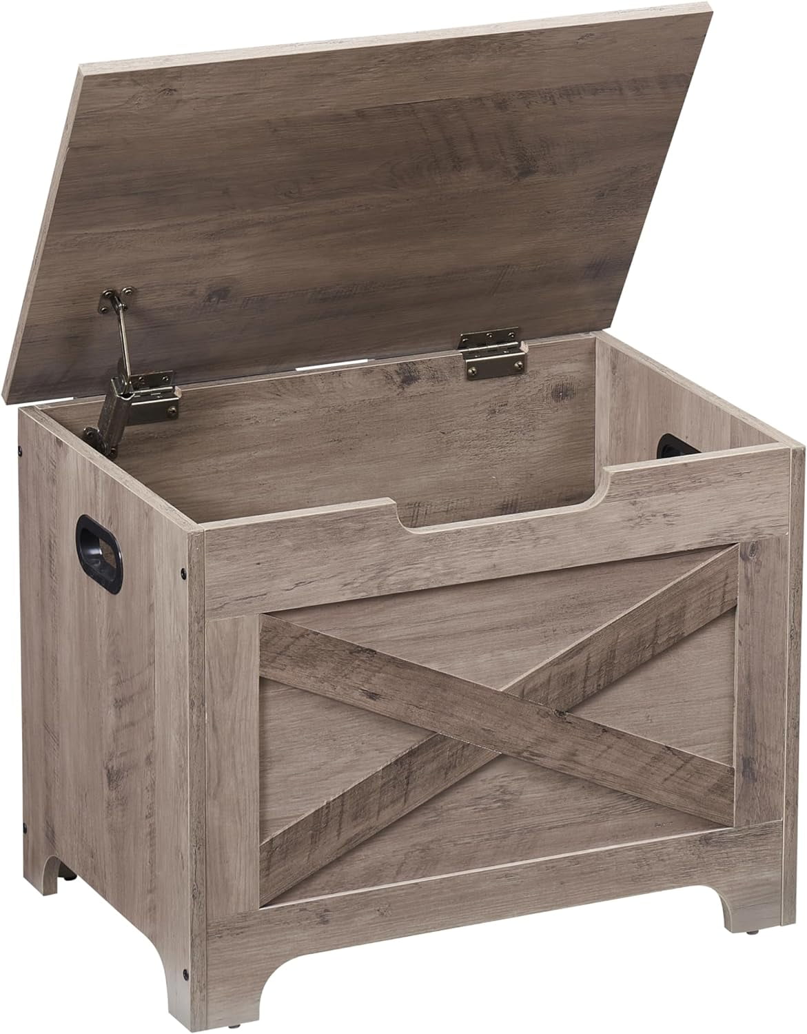 Storage Chest, Storage Bench with 2 Safety Hinges, Barn Style Storage ...