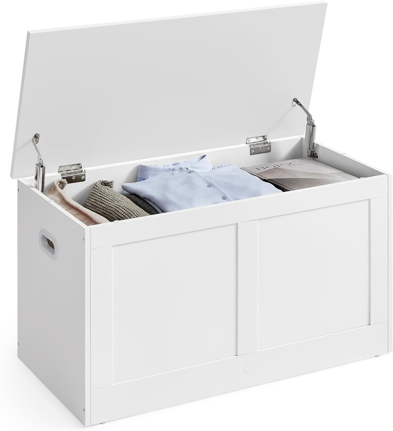 Storage Chest, Storage Trunk with 2 Safety Hinges, Storage Bench, Shoe ...
