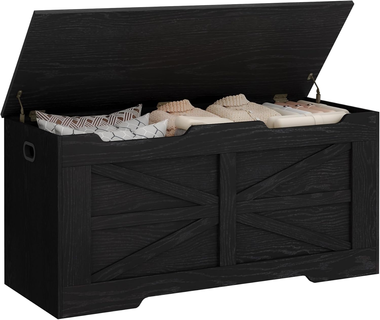 Storage Chest, Storage Trunk, Wooden Storage Bench - 35.4" Lift-Top ...