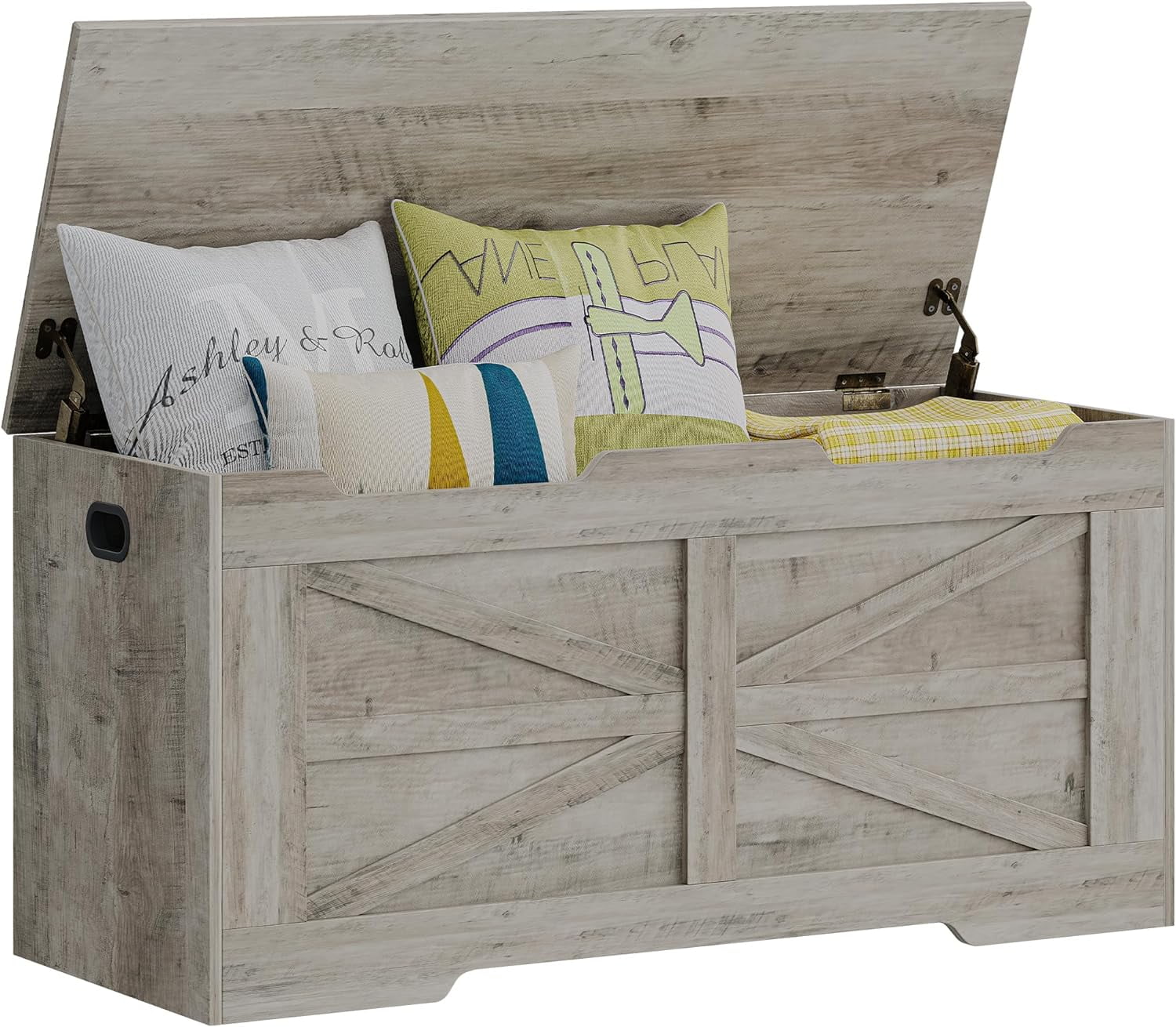 Storage Chest, Storage Trunk, Wooden Storage Bench - 35.4" Lift-Top ...