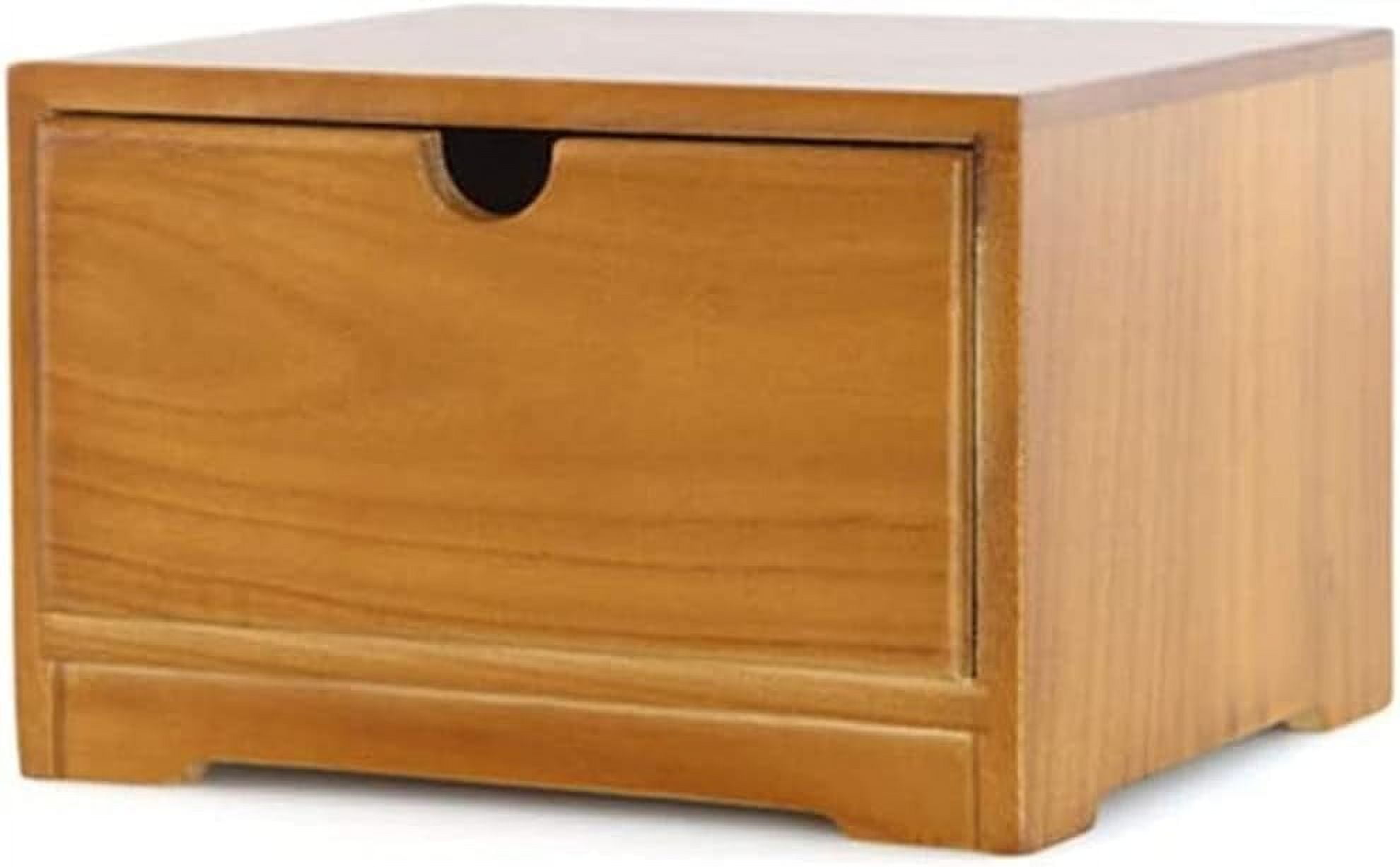 Storage Chest Wooden Drawer Box Top Storage with 1/2/3/4 Drawers ...