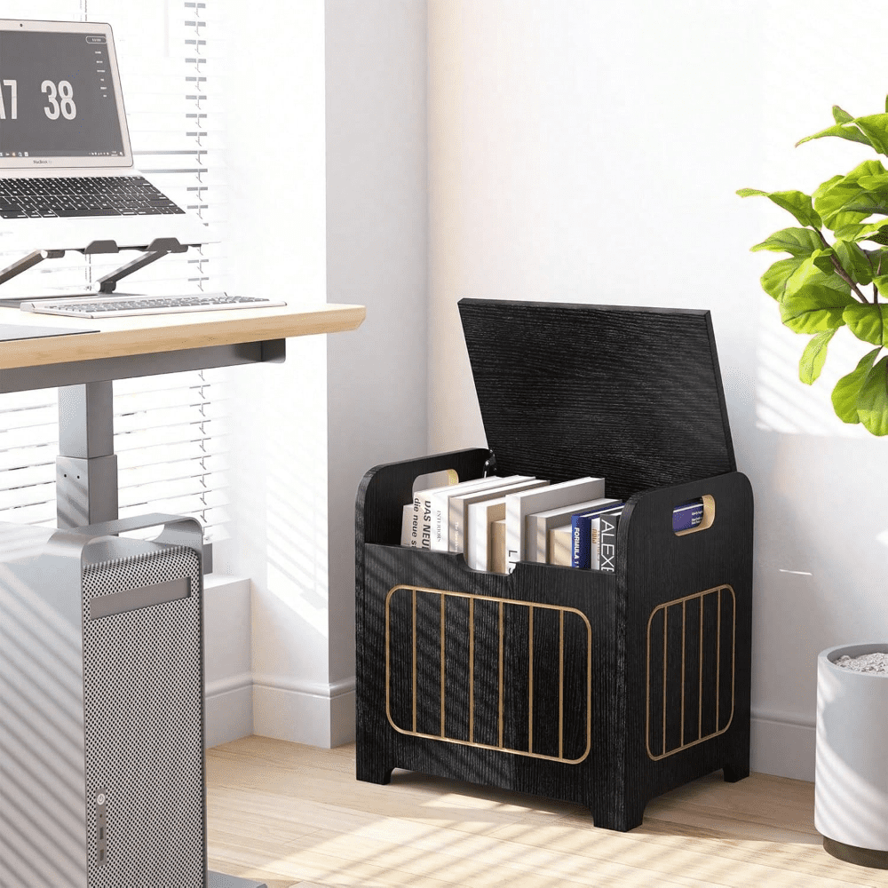 Storage Chests, Small Cube Storage Organizer,Wooden Storage Bin With ...